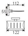 China Stainless Steel Soap Dish Holders Square Wall Mount Satin Finish for sale