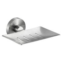 China Stainless Steel Soap Dish Holders Square Wall Mount Satin Finish for sale