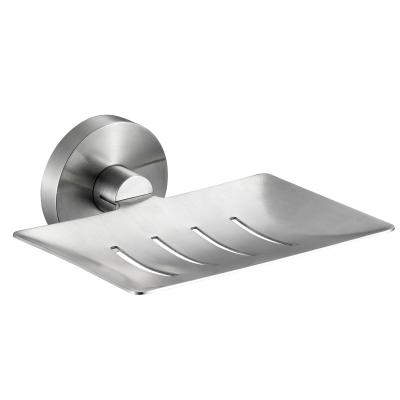 China Stainless Steel Soap Dish Holders Square Wall Mount Satin Finish for sale