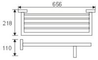 China Modern Bathroom Towel Racks Polished Stainless Steel Towel Holder Satin for sale