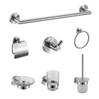 China 17 Piece Bathroom Hardware Sets Satin Stainless Steel Sus 304 Wall-Mounted for sale