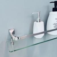 China 23.6Inch Hotel Bathroom Shelves Rack Wall Mounted Satin Sus304 Bracket for sale