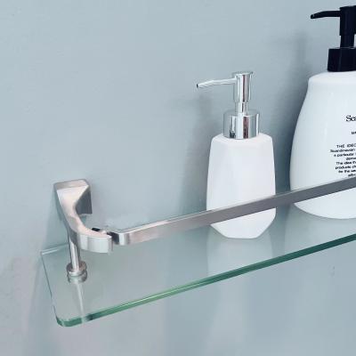 China 23.6Inch Hotel Bathroom Shelves Rack Wall Mounted Satin Sus304 Bracket for sale