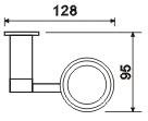 China SUS304 Black Bathroom Tumbler Holders 3.74 Inch Wall Mounted for sale