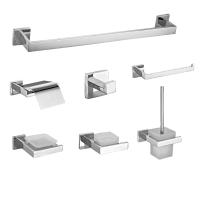 China ODM OEM Stainless Steel Hardware Bathroom Accessories Set Polished for sale