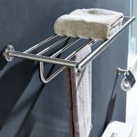 China Satin Finsh Bathroom Hardware Set Sus304 Fixtures Towel Rack Set for sale