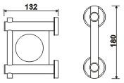 China SUS304 Hand Wall Mount Soap Dish Holder Minimalist Modern for sale