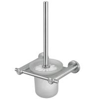 China Polished Chrome Toilet Bowl Brush Holder Wall Mounted Stainless Steel for sale