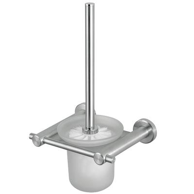 China Polished Chrome Toilet Bowl Brush Holder Wall Mounted Stainless Steel for sale