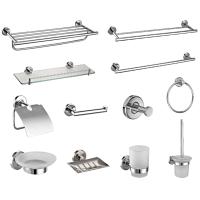 China OEM Contemporary Bathroom Fittings Sus304 Stainless Steel 12 Piece Bathroom Set Wall Mounted for sale