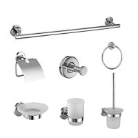 China OEM Contemporary Bathroom Fittings Sus304 Stainless Steel 12 Piece Bathroom Set Wall Mounted for sale