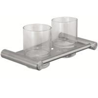 China Sano Stainless Steel Toothbrush Cup Holder Wall Mounted Tumbler Toothbrush Holder for sale
