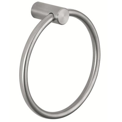 China Bathroom Chrome Towel Rack Stainless Steel 304 Modern Circle Towel Hanger for sale
