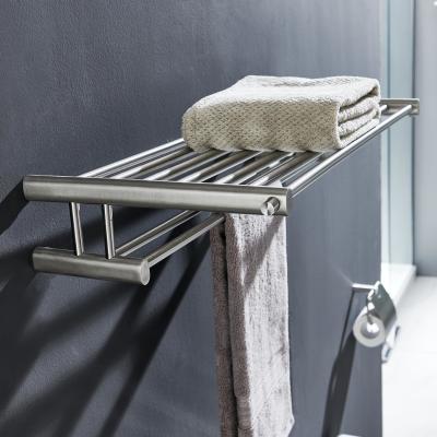 China 62.5cm OEM Bathroom Towel Racks Hanger Sus304 Hole Drilling Installation for sale