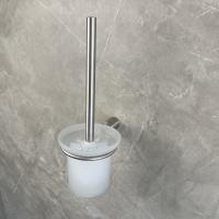 China Wall Mounted Kitchen Sink Brush Caddy Glass Bathroom Cleaning Tools for sale