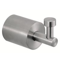 China Towel Wall Mounted Bathroom Robe Hooks SUS304 Stainless Steel Heavy Duty Brushed Silver for sale
