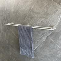 China SUS304 Stainless Steel Towel Rod Rustproof Wall Mounted Bathroom Towel Rack for sale