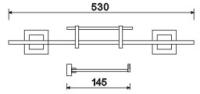China Single Glass Bathroom Accessories Shelves OEM Wall Mounted Stainless Steel Toilet Shelf for sale