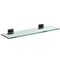 China Single Glass Bathroom Accessories Shelves OEM Wall Mounted Stainless Steel Toilet Shelf for sale