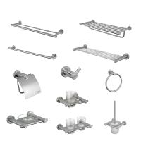 China Stainles Steel 304 Bathroom Accessory Sets Hotel Toilet Accessories 11 Piece Bathroom Set for sale