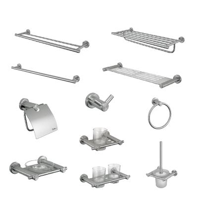 China Stainles Steel 304 Bathroom Accessory Sets Hotel Toilet Accessories 11 Piece Bathroom Set for sale