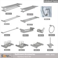 China SUS304 13 Piece Bathroom Hardware Sets Wall Mounted Polished for sale