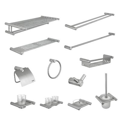 China SUS304 13 Piece Bathroom Hardware Sets Wall Mounted Polished for sale