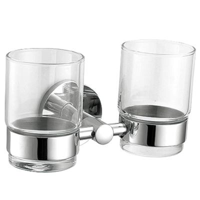 China Luxury Polished Chrome Toothbrush Holder Sus304 Nickel Bathroom Toothbrush Holder for sale