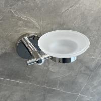 China Shower Glass Soap Dish Holders Wall Mounted 304 Stainless Steel for sale