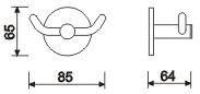 China Wall Bathroom Robe Hooks OEM ODM SUS304 Coat Towel Hooks for sale