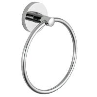 China Circular Polished Bathroom Towel Rings Towel Holder Stainless Steel For Kitchen Toilet for sale
