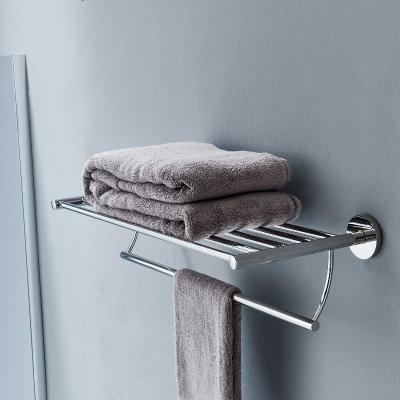 China Polished Finish Bathroom Towel Racks Sus 304 Towel Shelf 25.6 Inch for sale