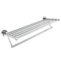 China Polished Finish Bathroom Towel Racks Sus 304 Towel Shelf 25.6 Inch for sale