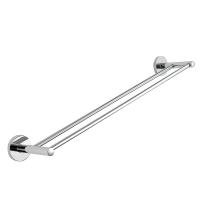 China 650mm Double Bathroom Towel Bars Rack SUS304 Wall Mount Polished Finish for sale