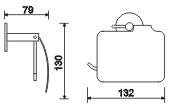 China Sano Toilet Paper Holder Waterproof  Sus304 Wall Mount Paper Roll Holder for sale