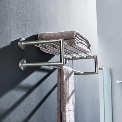 China SANO Shower Storage Shelf ODM 304 Stainless Steel Towel Holders Bar Rail for sale