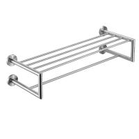 China SANO Shower Storage Shelf ODM 304 Stainless Steel Towel Holders Bar Rail for sale