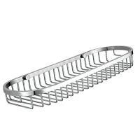 China Chrome Bathroom Shower Caddies Shelf Wall Holder 1 Layers Drilling Hole Needed for sale