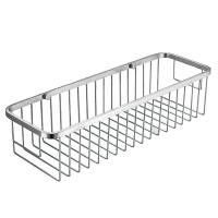China Multi Funciton Bathroom Storage Baskets Save Space Mirror Polished Shower Shelf for sale