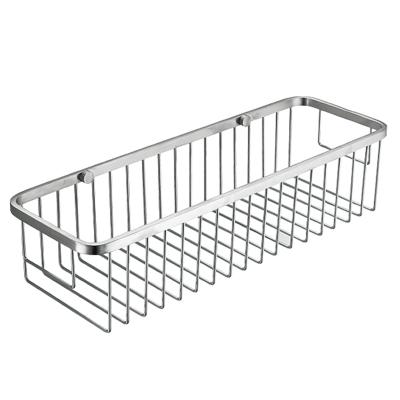 China Multi Funciton Bathroom Storage Baskets Save Space Mirror Polished Shower Shelf for sale