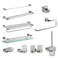 China Silver Bathroom Hardware Sets Wall Mounted Stainles Steel Sus304 Gold satin for sale
