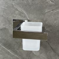 China Square Soap Dish Toothbrush Holder Sus304 Wall Mounted Bathroom Tumbler Holder for sale