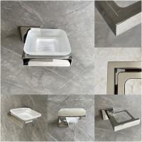China Minimalist Design Soap Dish Holders Square Stainless Steel 304 Metal Soap Holder for sale