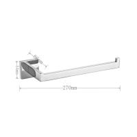 China Customizable Chrome Hand Towel Bar Sus304 Grey Square Circular Hand Towel Holder for sale