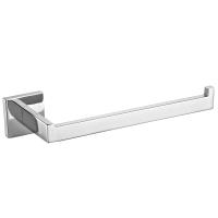 China Customizable Chrome Hand Towel Bar Sus304 Grey Square Circular Hand Towel Holder for sale