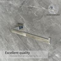 China Customizable Chrome Hand Towel Bar Sus304 Grey Square Circular Hand Towel Holder for sale