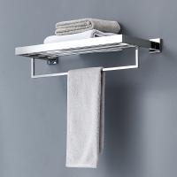 China SUS304 Bathroom Towel Racks Concealed Hotel Shower Shelf Polished for sale
