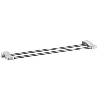 China 526mm Double Towel Bar Brushed Nickel Sus304 Bath Towel Holder Rustproof Wall Mount for sale