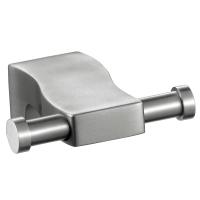 China 86mm Length Bathroom Robe Hooks Brushed Stainless Steel Coat Hook for sale