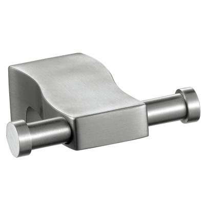 China 86mm Length Bathroom Robe Hooks Brushed Stainless Steel Coat Hook for sale